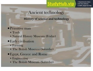 A Brief History Of Science And Technology | PDF