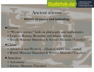 A Brief History Of Science And Technology | PDF