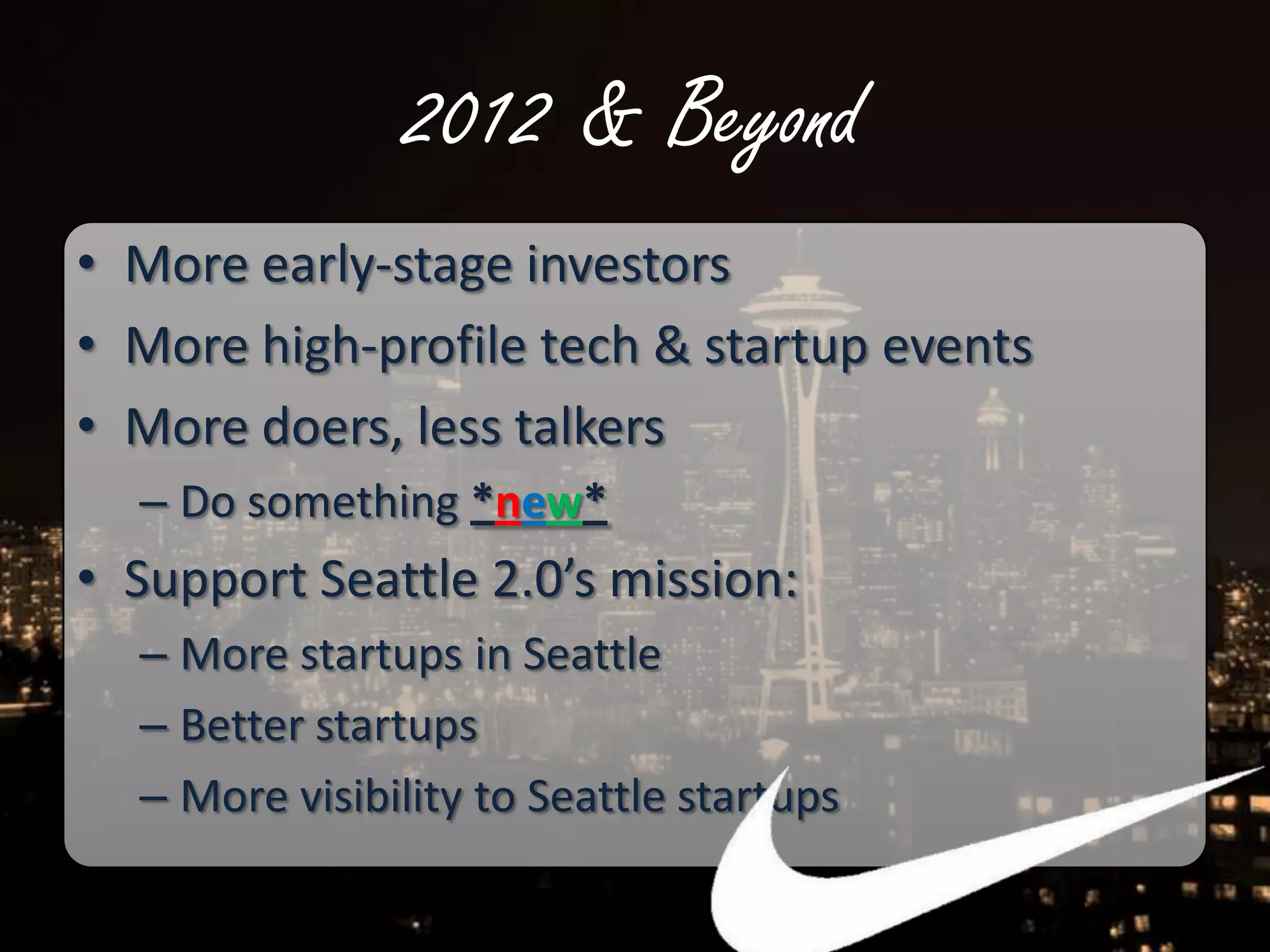 A brief history of seattle startups | PPTX