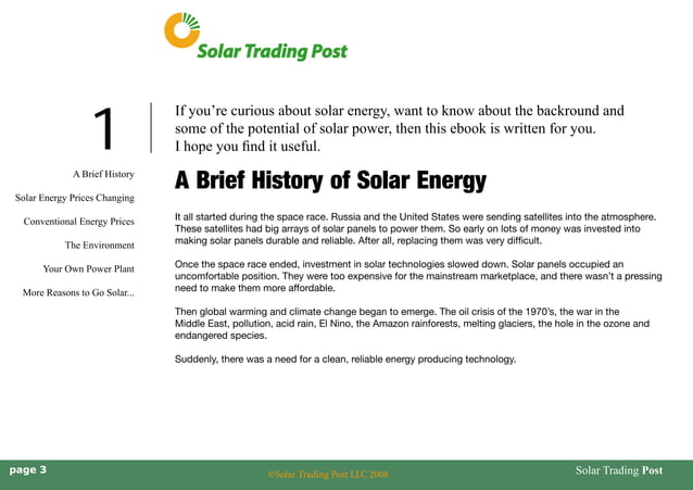 A brief history of solar energy | PDF