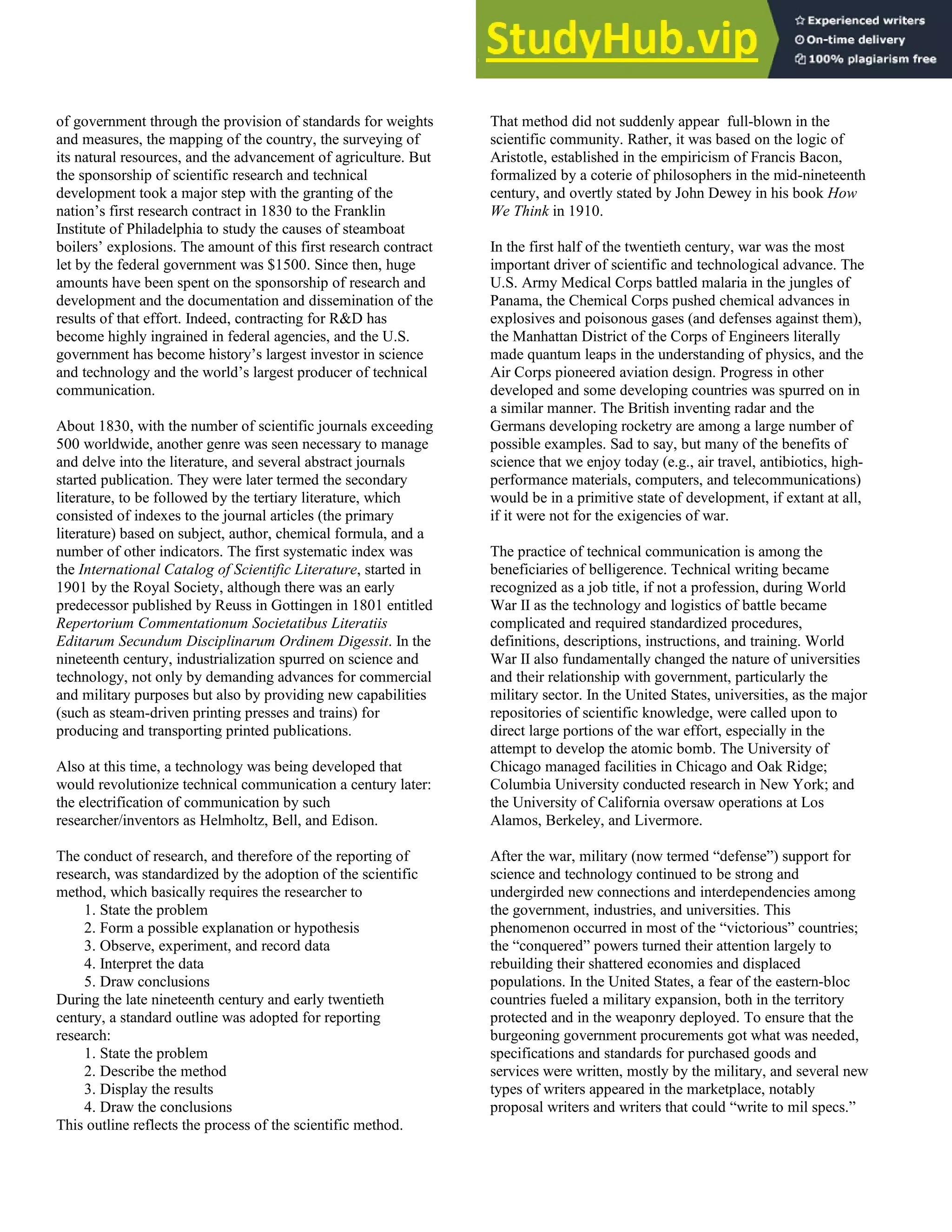 A Brief History Of Technical Communication | PDF