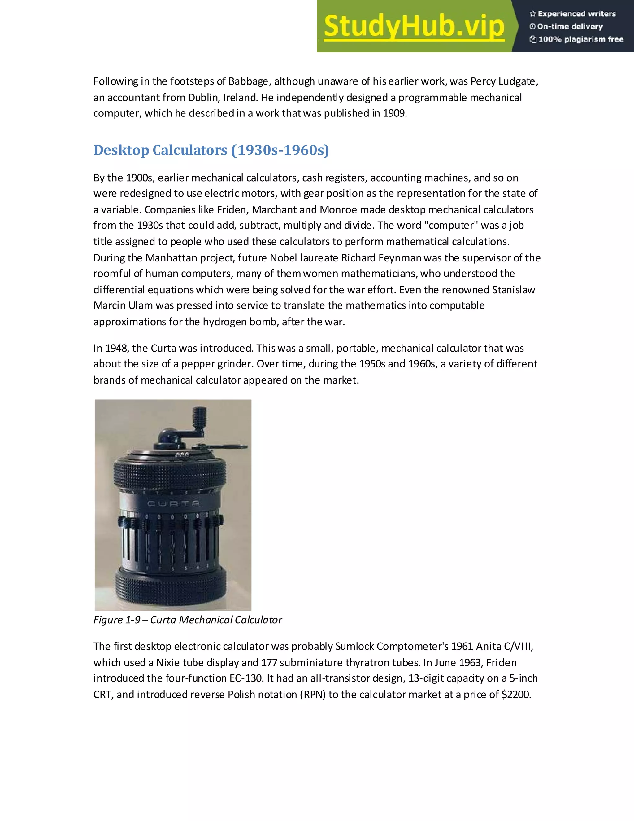 A Brief History Of The Computer | PDF