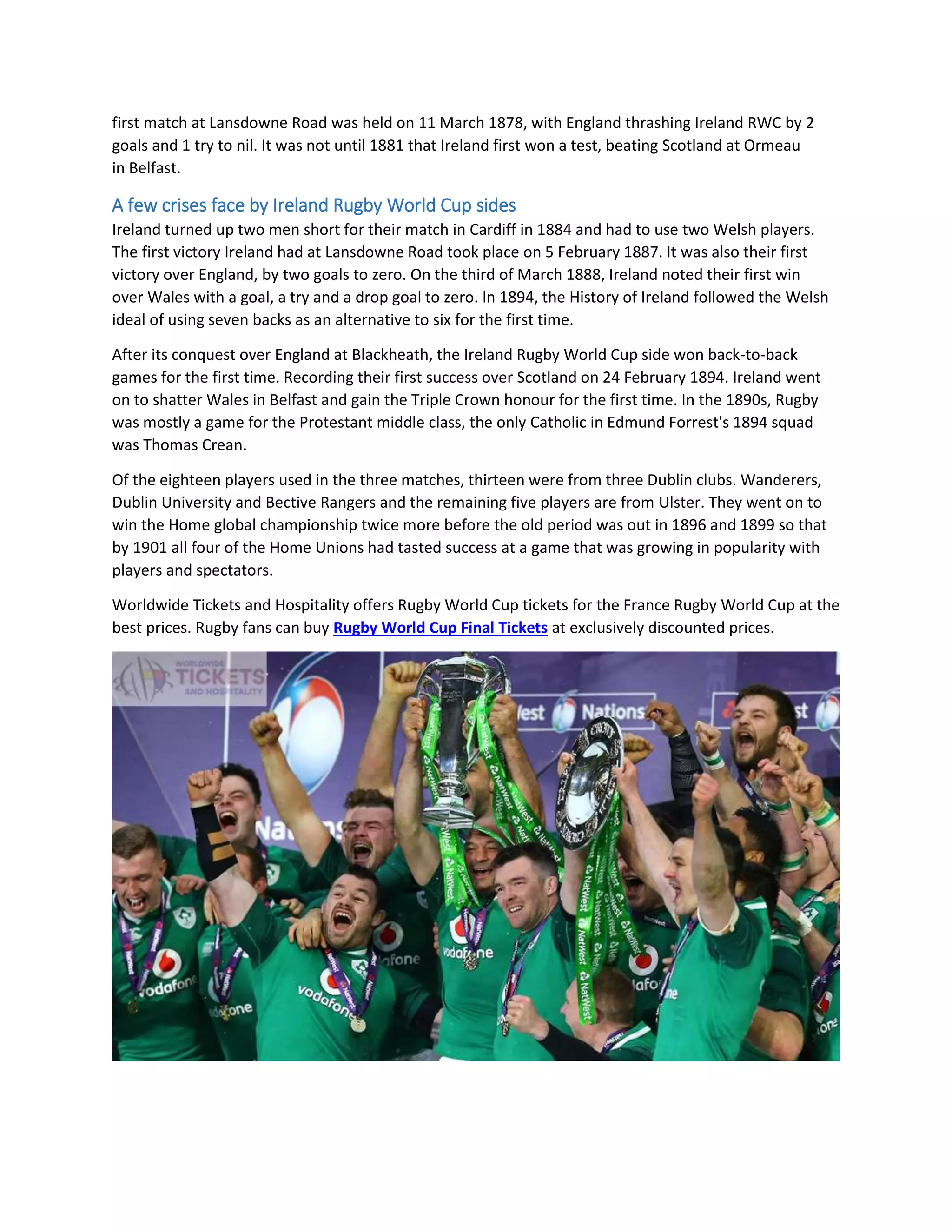 A brief history of the Ireland Rugby World Cup team.docx