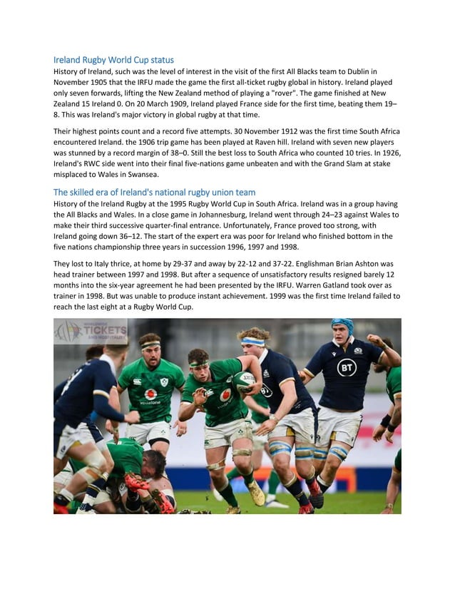 A brief history of the Ireland Rugby World Cup team.docx