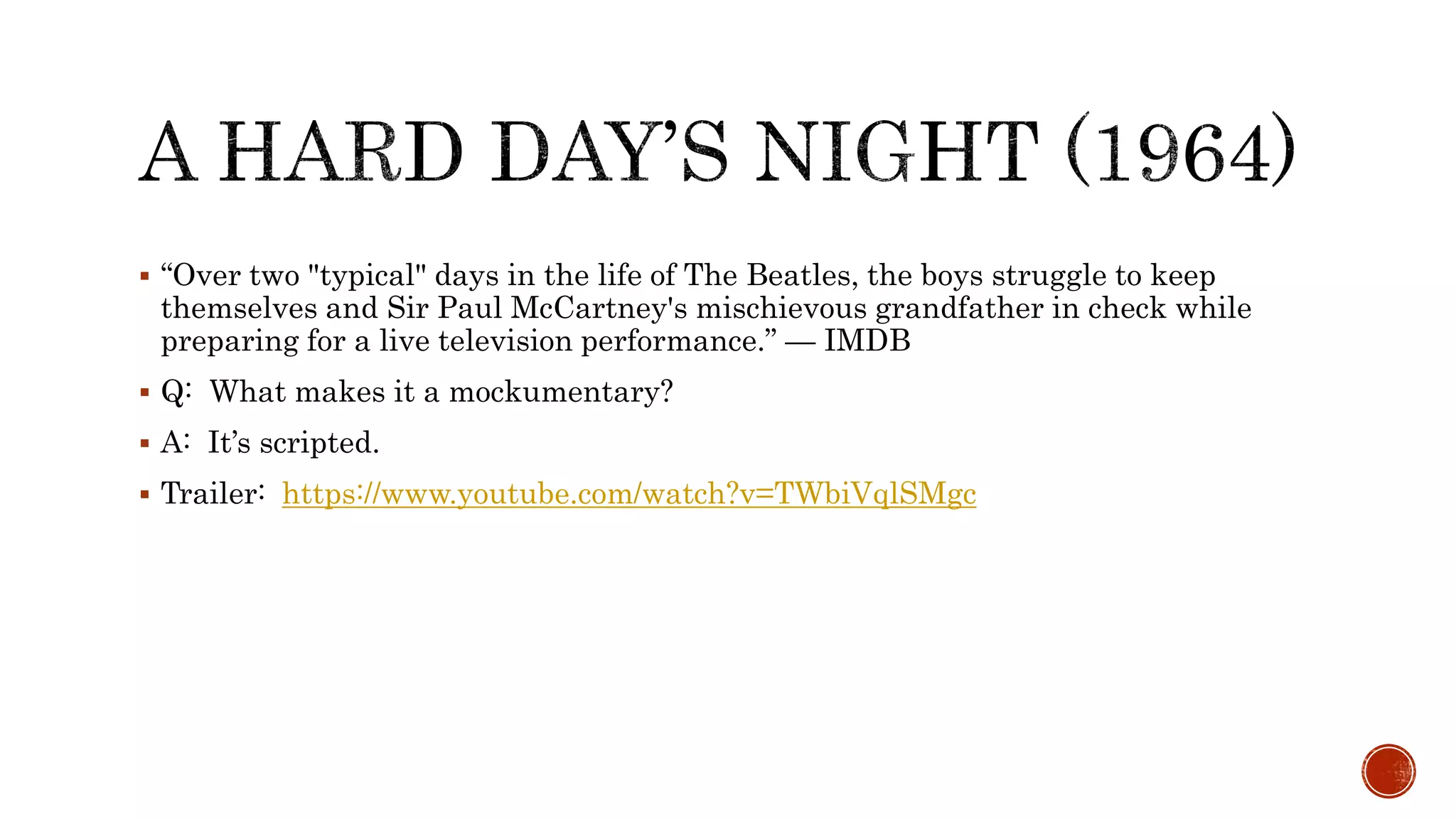 A Brief History of the Mockumentary.pptx