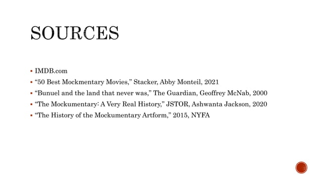 A Brief History of the Mockumentary.pptx