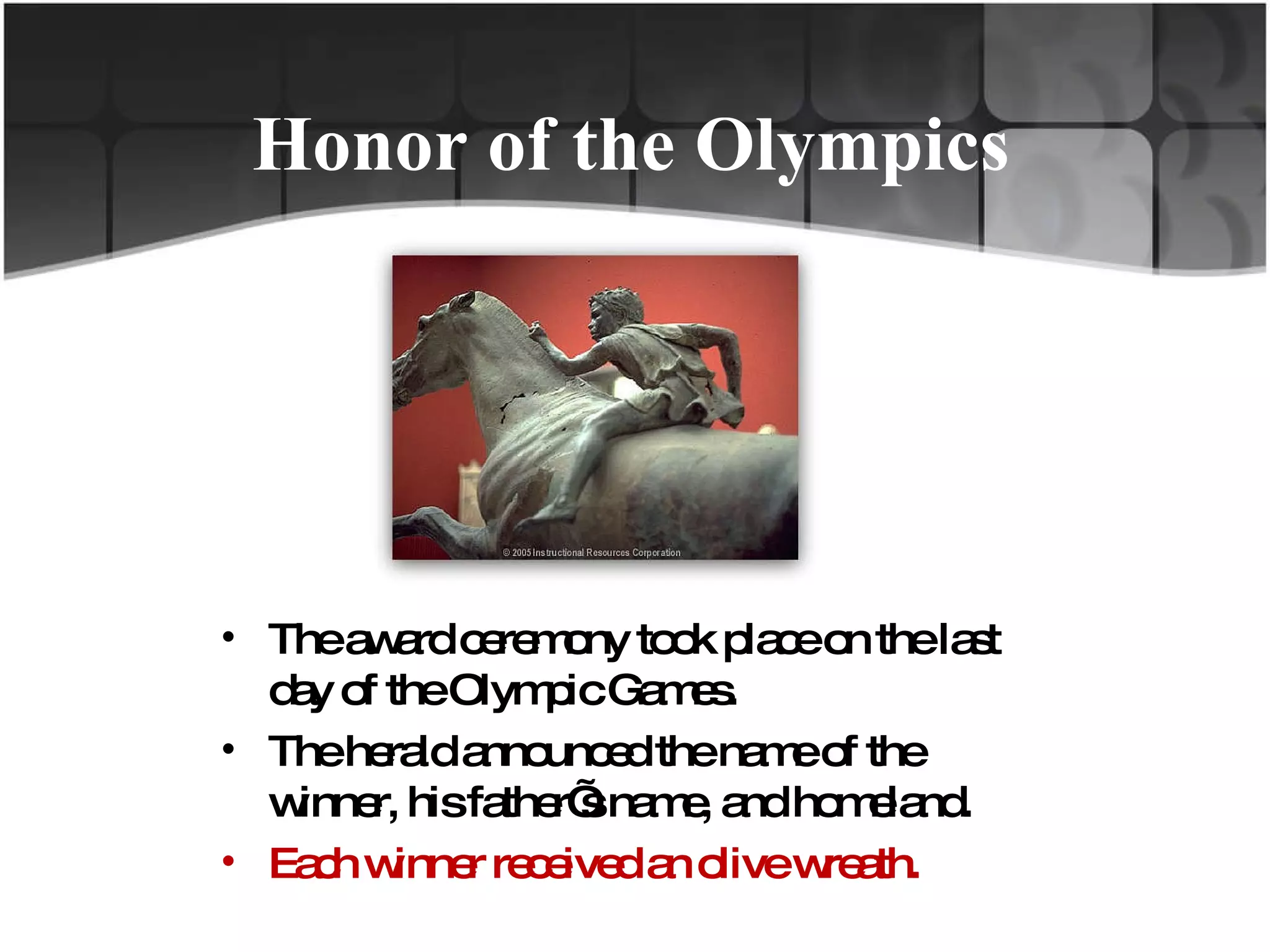 A Brief History Of The Olympics | PPT