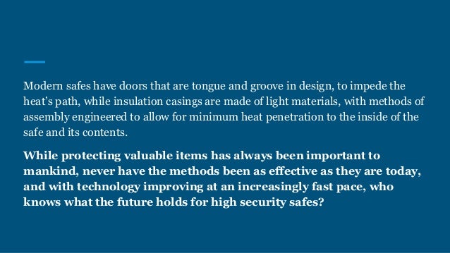 A Brief History of The Safe | PPT