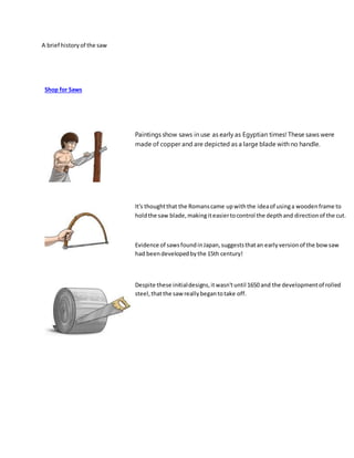 A brief history of the saw | DOCX