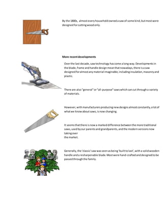 A brief history of the saw | DOCX