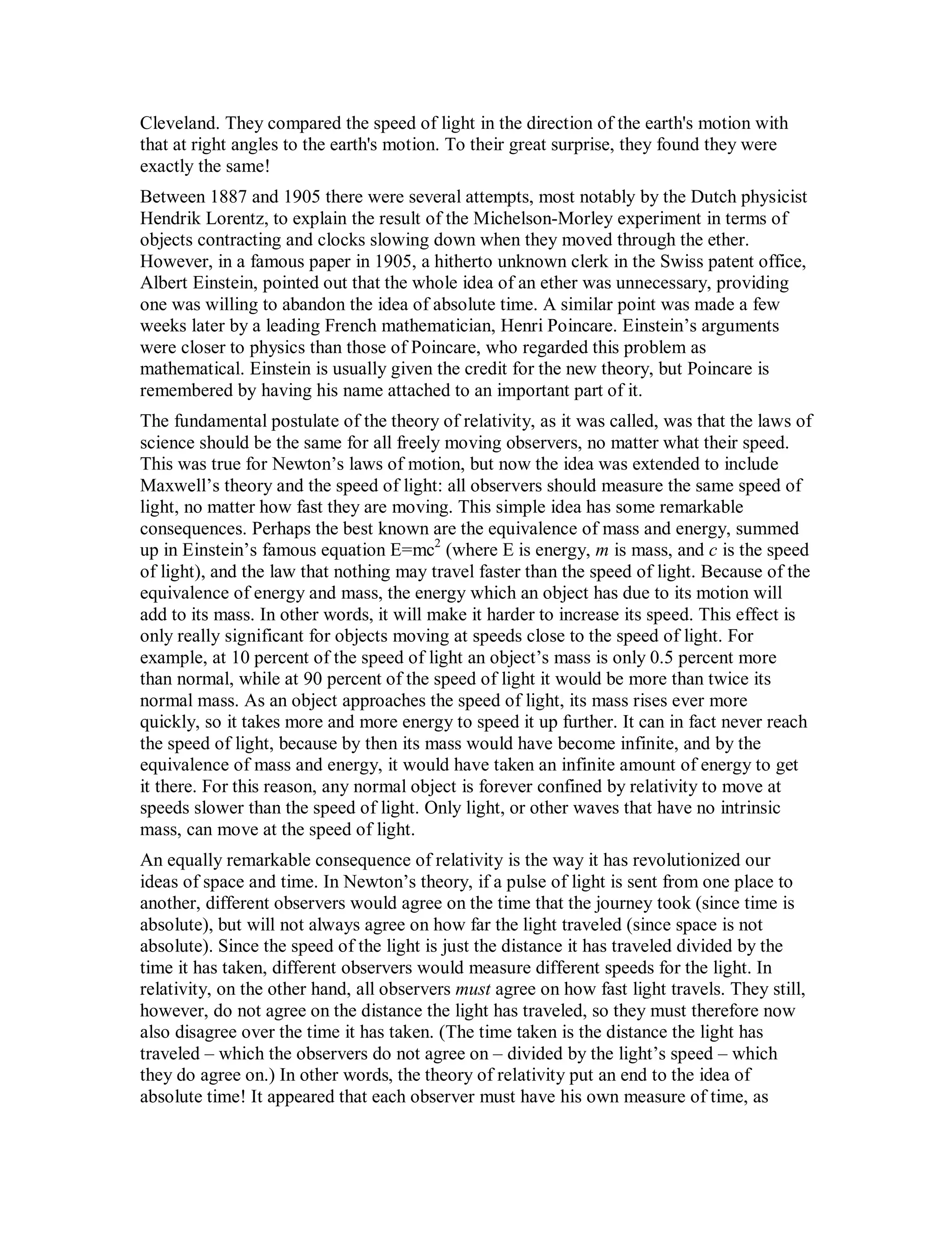 A brief history of time | PDF | Physics | Science