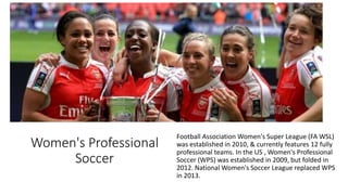 A brief history of women's soccer | PPTX