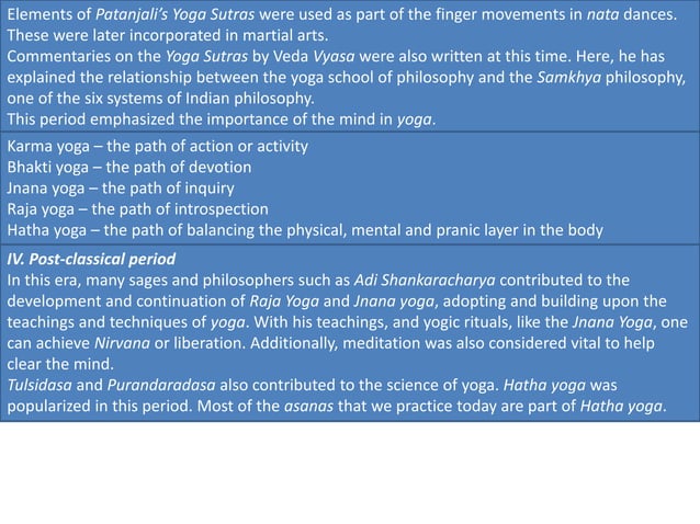 A brief history of yoga | PPTX | Hinduism | Religion & Spirituality