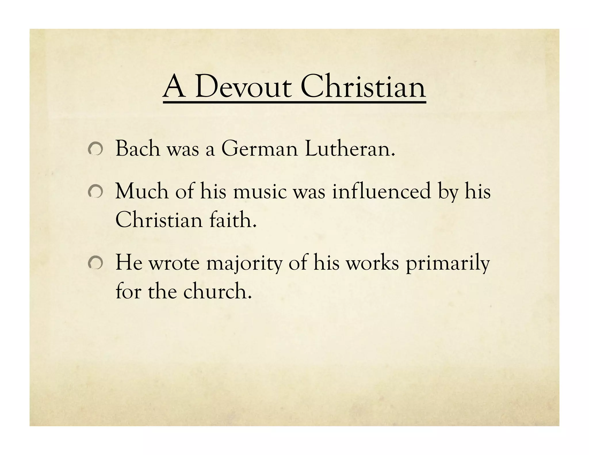 A Brief History on the Life of Johann Sebastian Bach | PDF