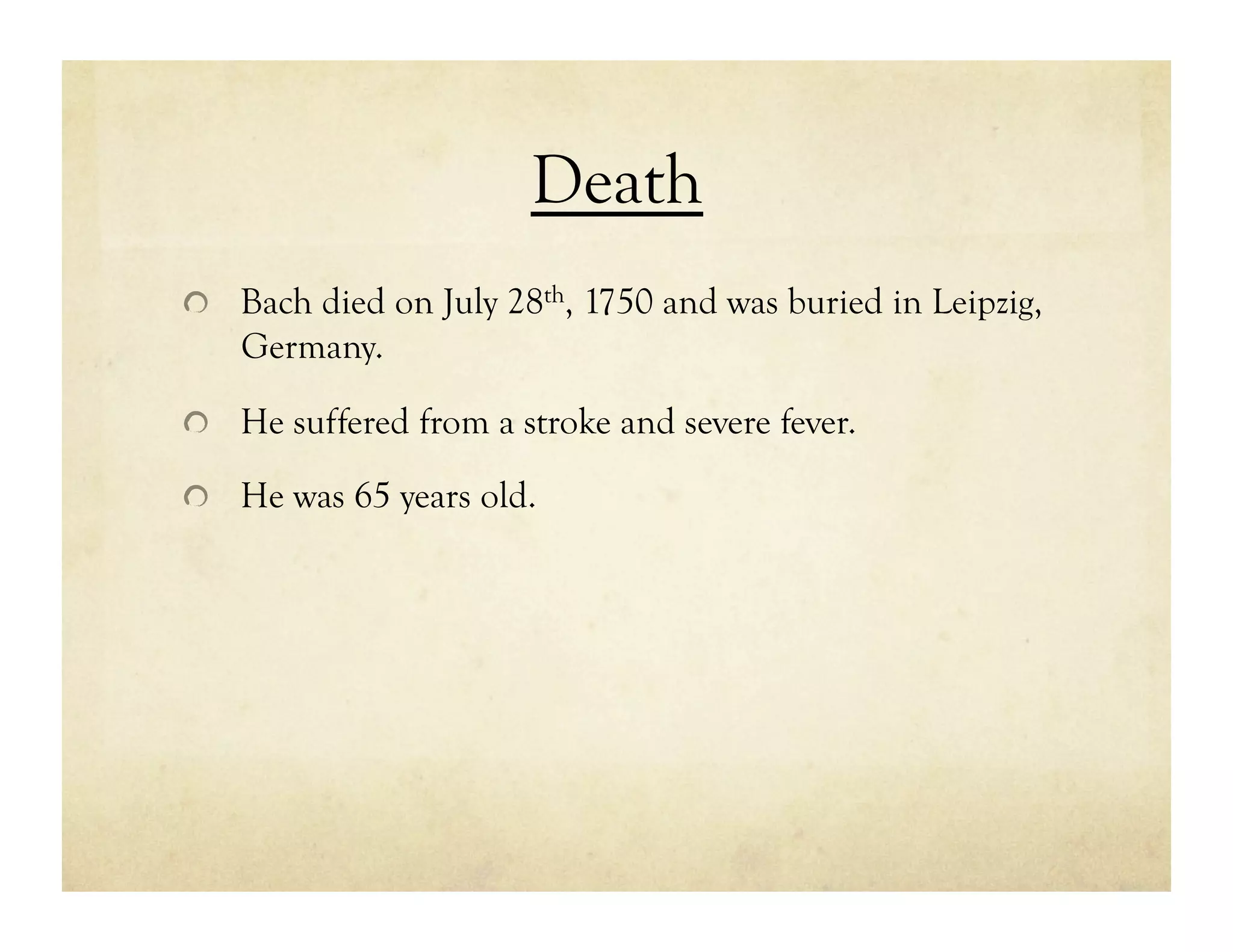 A brief history on the life of johann sebastian bach | PDF