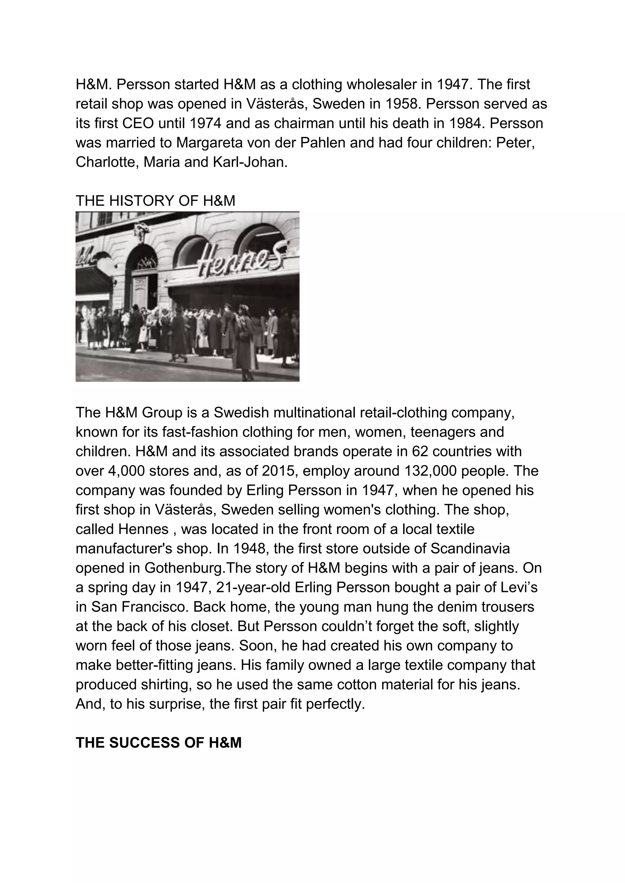 A BRIEF INFORMATION ABOUT H&M.docx