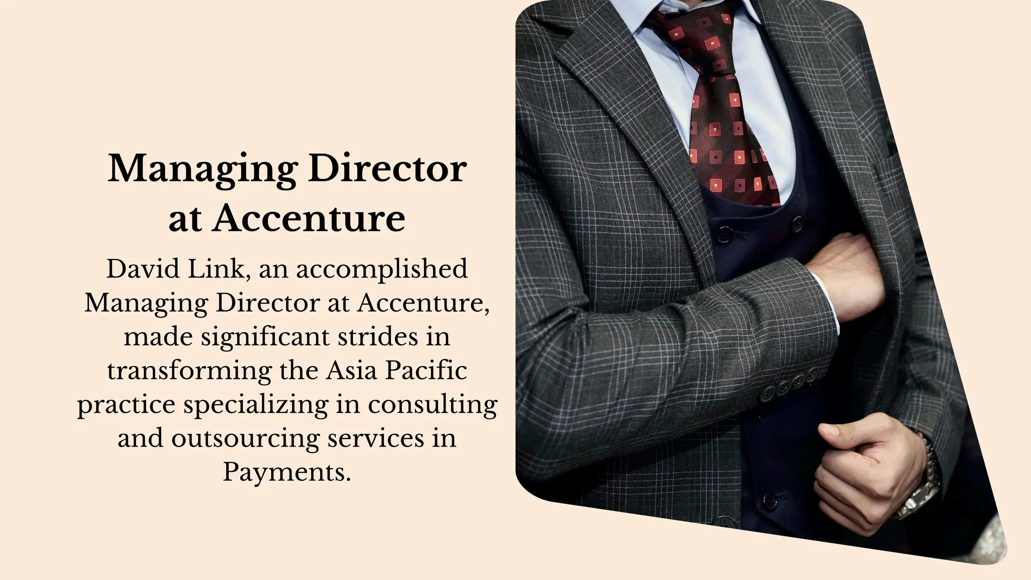 A Brief Introduction About David Link Accenture | PPT