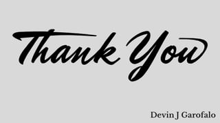A Brief Introduction About Devin J Garofalo | PDF