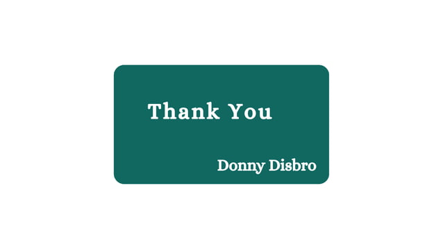 A Brief Introduction About Donny Disbro | PPT