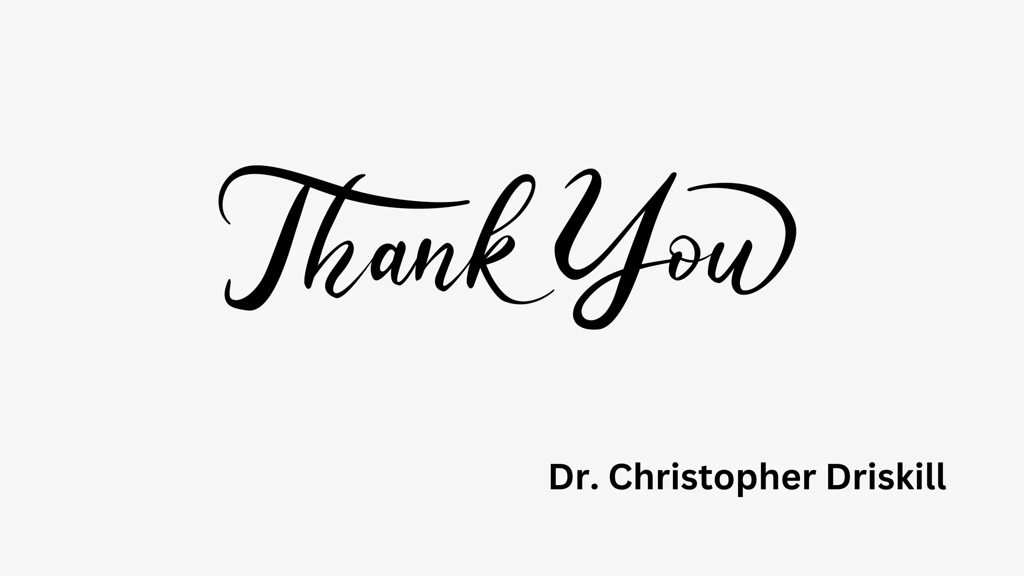 A Brief Introduction About Dr. Christopher Driskill | PDF