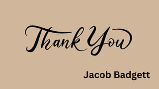 A Brief Introduction About Jacob Badgett | PDF