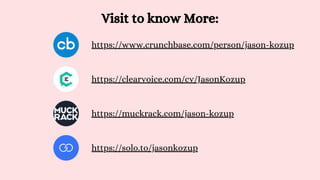 A Brief Introduction About Jason Kozup | PDF