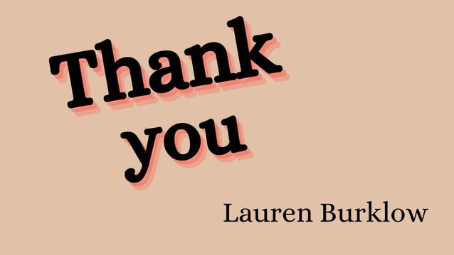 A Brief Introduction About Lauren Burklow | PPT