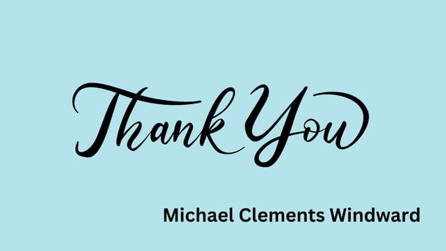 A Brief Introduction About - Michael Clements Windward | PPT | Free ...