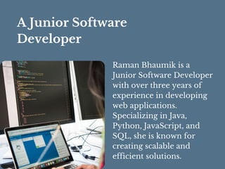 A Brief Introduction About Raman Bhaumik | PPT