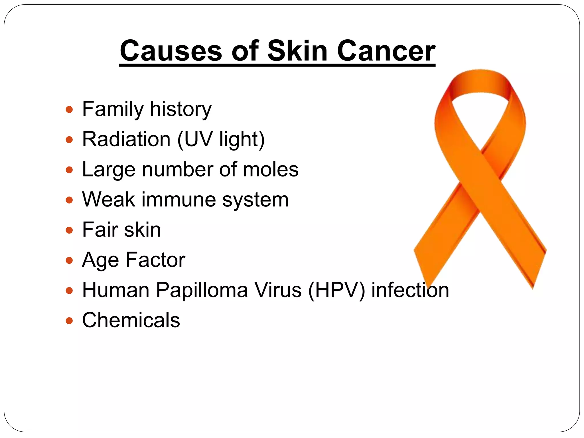 A brief introduction about skin cancer | PPTX