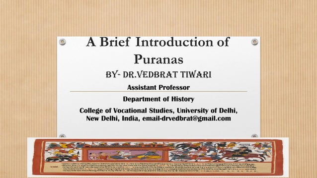 A brief introduction of puranas | PDF | Hinduism | Religion & Spirituality