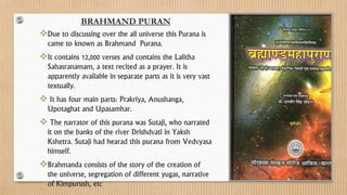 A brief introduction of puranas | PDF