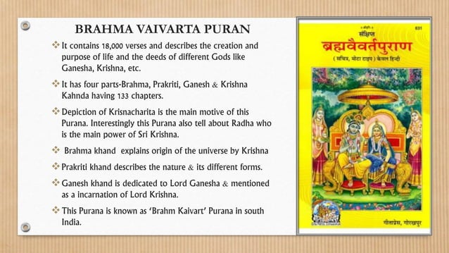 A brief introduction of puranas | PDF | Hinduism | Religion & Spirituality