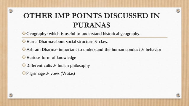 A brief introduction of puranas | PDF | Hinduism | Religion & Spirituality