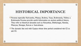 A brief introduction of puranas | PDF