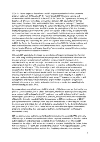 A Brief Introduction to Cognitive Enhancement Therapy (CET)_Revision ...