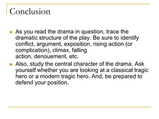 A brief introduction to drama | PPTX