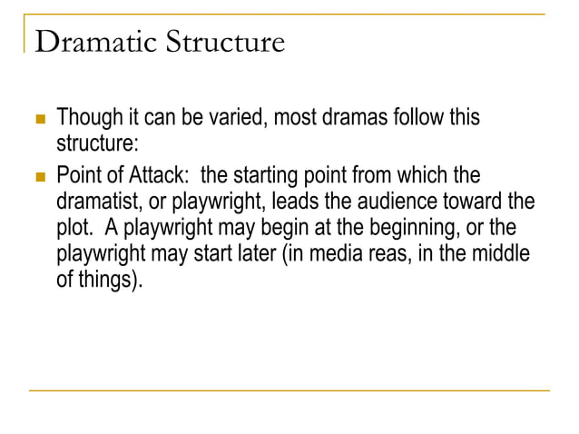 A brief introduction to drama | PPTX | Drama | Genres