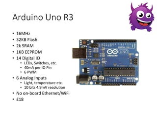 A brief introduction to making your own (Internet of Things) Thing | PPT