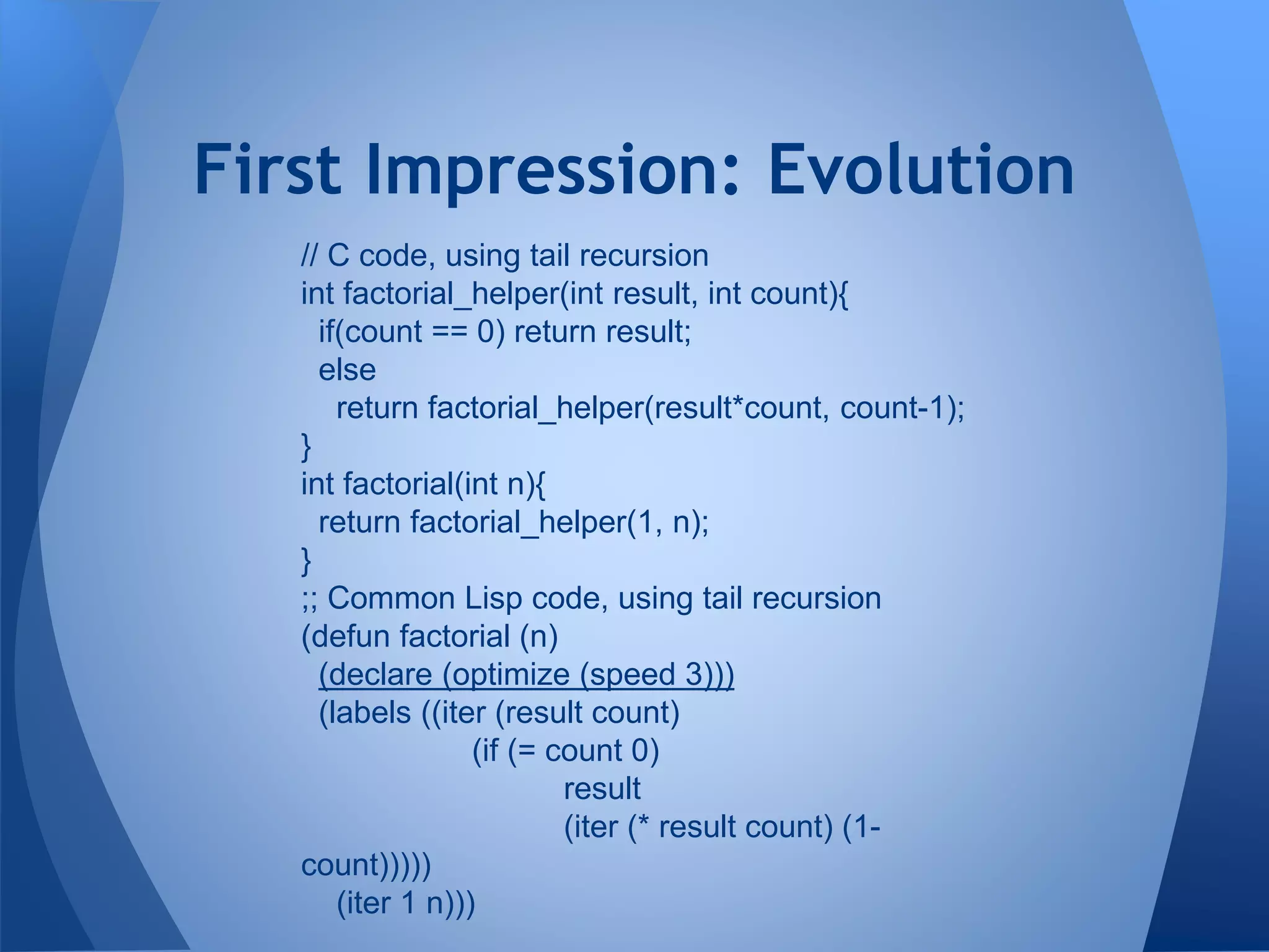 A Brief Introduction To Lisp Language Ppt