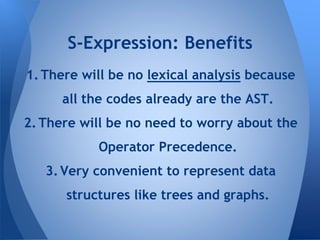 A brief introduction to lisp language | PPT