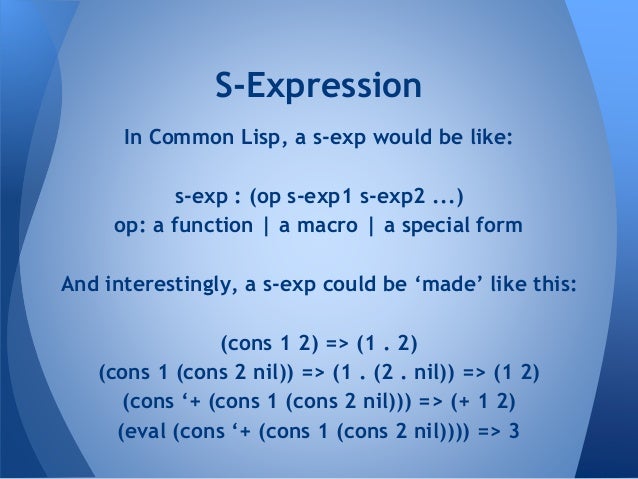 A Brief Introduction To Lisp Language