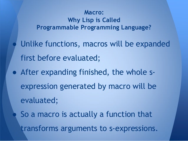 A Brief Introduction To Lisp Language