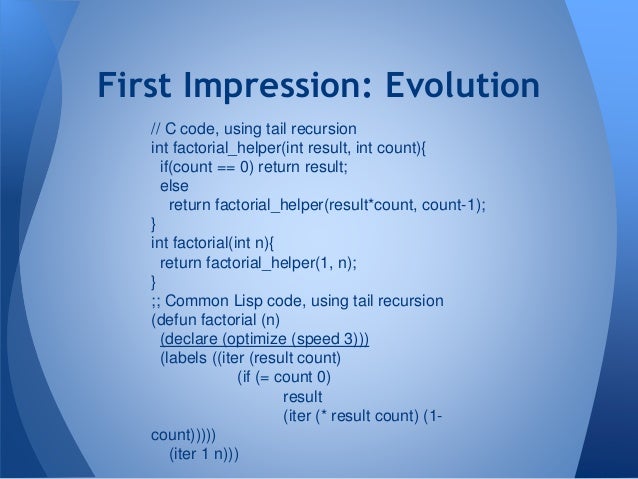 A Brief Introduction To Lisp Language