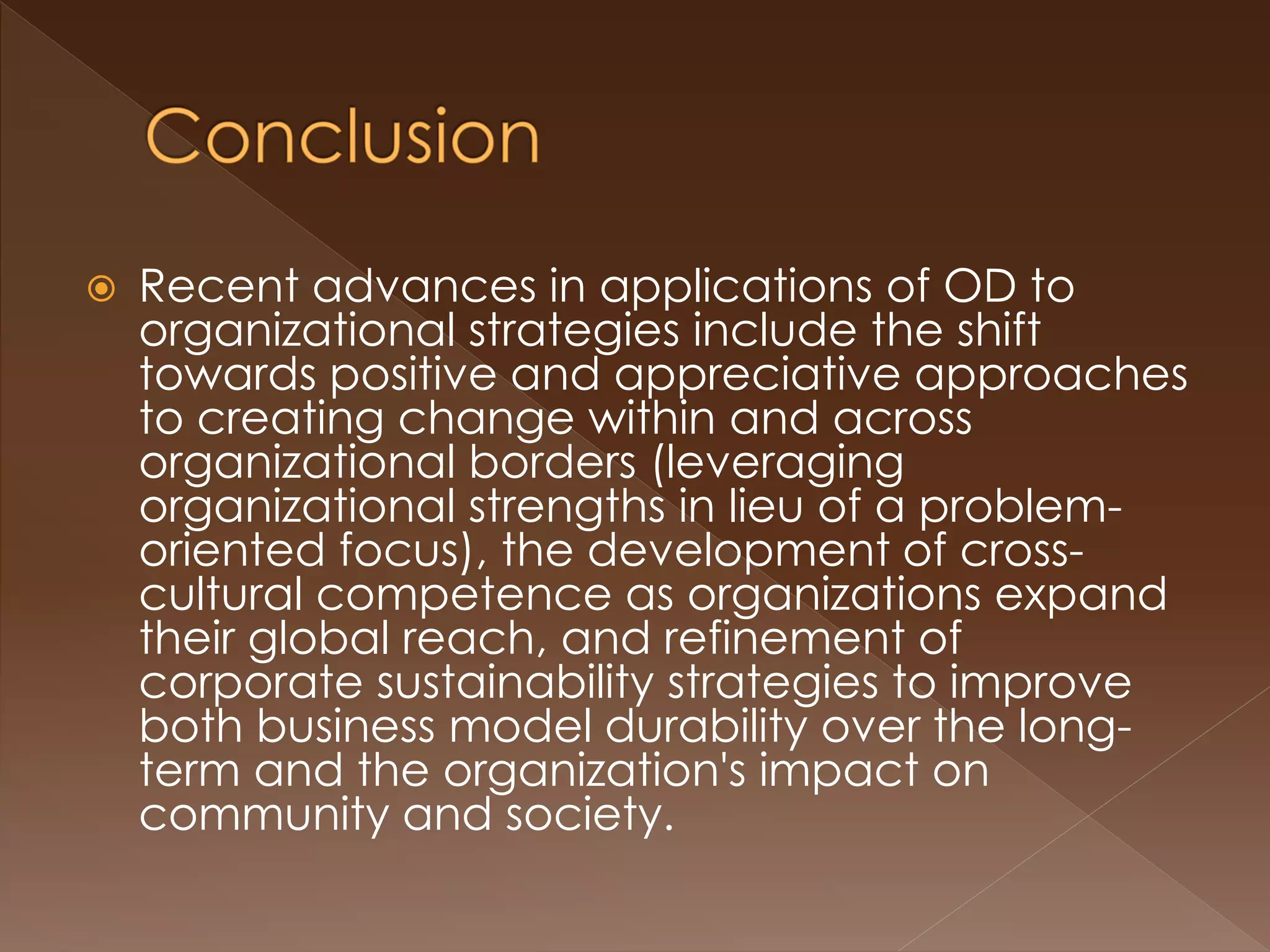 A Brief Introduction to Organization Development | PPTX