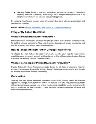A Brief Introduction to Python Developer Frameworks.pdf
