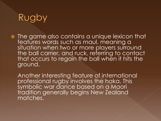 A brief introduction to rugby | PPTX