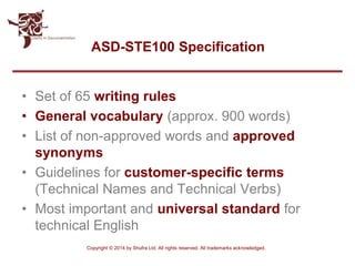 A brief introduction to Simplified Technical English implementation | PPSX