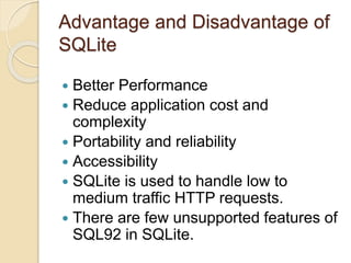 A brief introduction to SQLite PPT | PPT