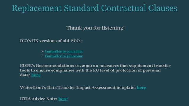 A Brief Introduction to Standard Contractual Clauses (2021).pptx